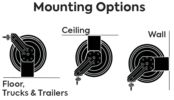 Air Hose Reels, Blue Hose