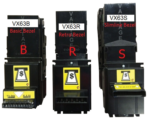 Coinco Vantage Bill Acceptor, 110 Volt, R Mask/Bezel, 400 Bill Stacker ...