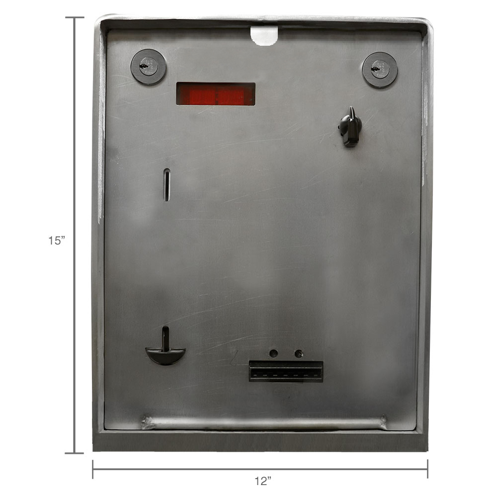 Mega Meter, Stainless, Accepts Coins, Tokens, Bills, Vault Ready Design