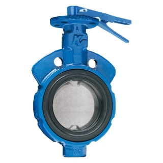 Keystone Valves Keystone 990 Series Butterfly Valve, Wafer Style, Split ...