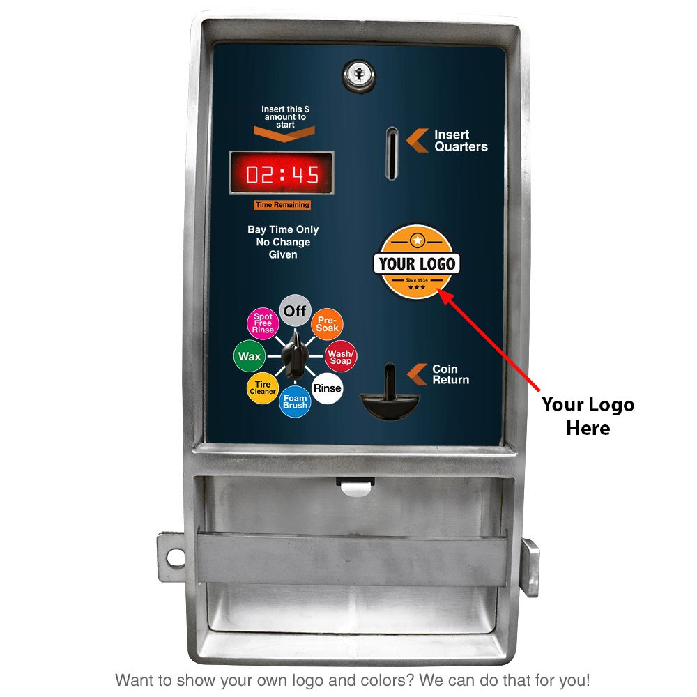 Coin Meter, Stainless, Coin Drawer Style, Digital Readout, 8 Position ...