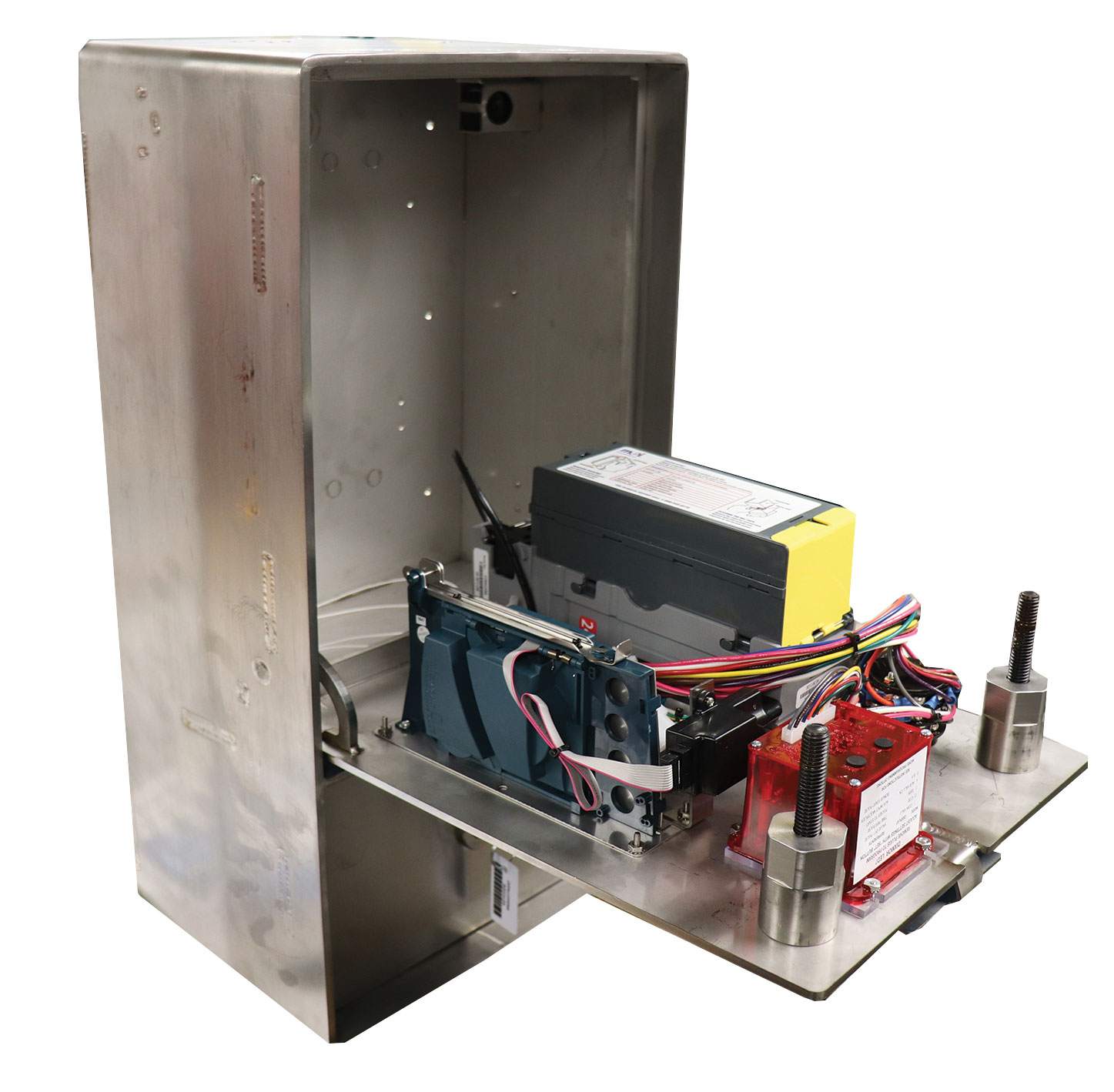 Bay Meter, Stainless, Accepts Coins, Tokens, Bills, Coin Drawer Style