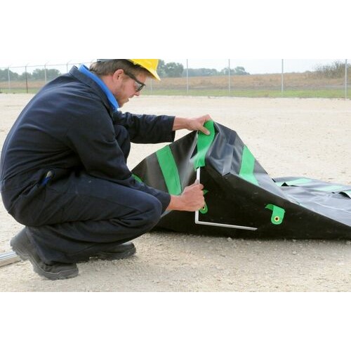 Containment Berm, 12Ft x 12Ft with 12IN Angle Bracket Sidewalls, 1077 ...