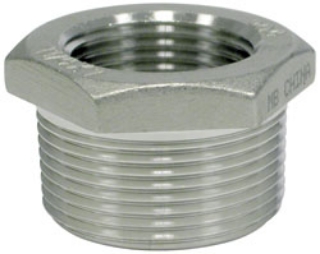 Bushings (MPT x FPT), 304 Stainless Steel, Hex Bushing Style