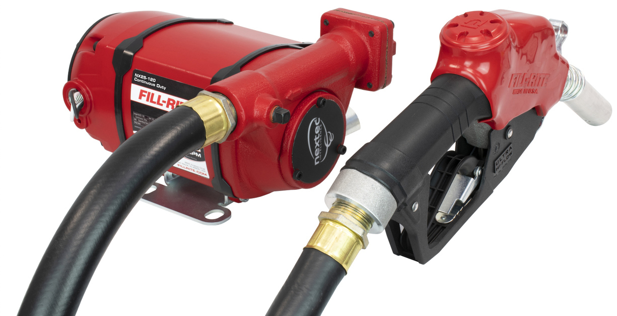 Fuel Pump, NX25, Foot Mount, 120 Volt, High Flow - 25 GPM, with 1IN x ...