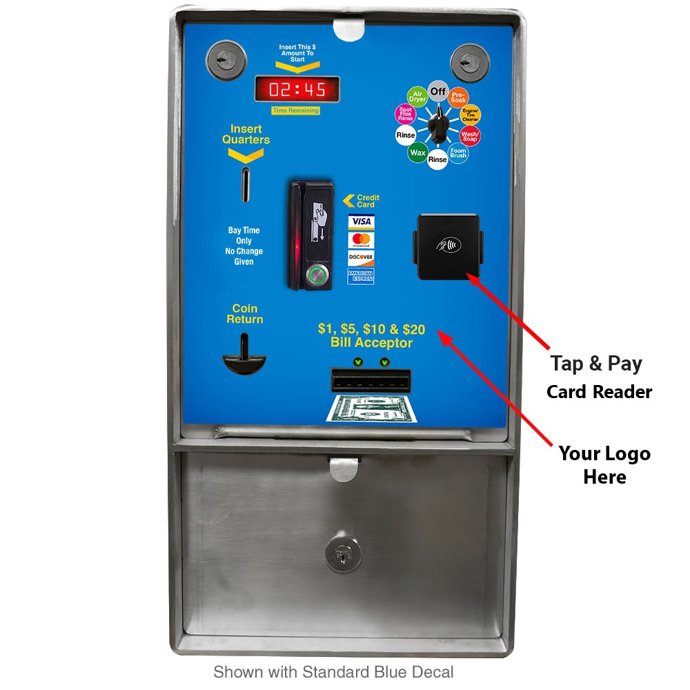 Bay Meter, Stainless with Coin Drawer, Accepts Coins, Tokens, Bills ...