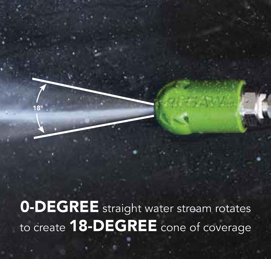 Ripsaw Nozzle, Hydro Excavation, 8.0 Orifice with Heavy Duty Cover. 7.2 ...