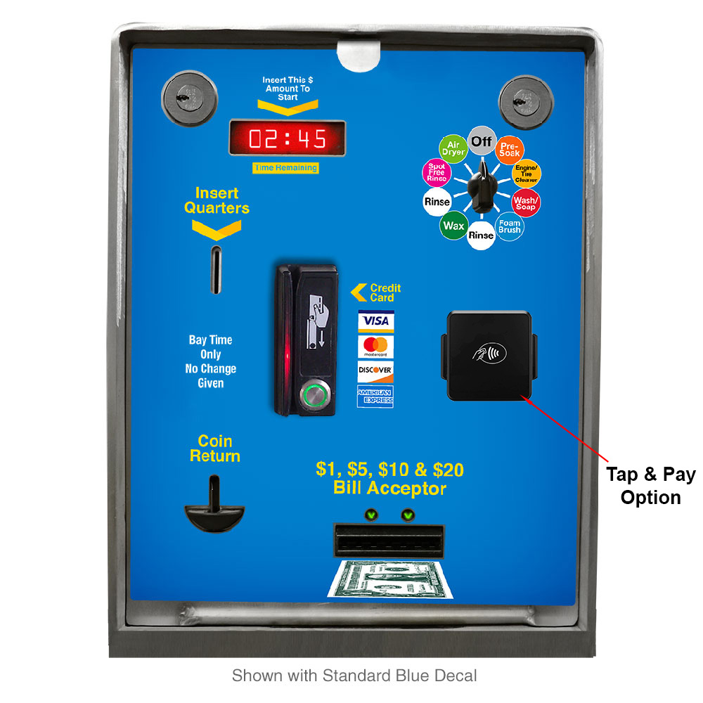 Bay Meter, Stainless Steel, Accepts Coins, Tokens, Bills and Credit ...