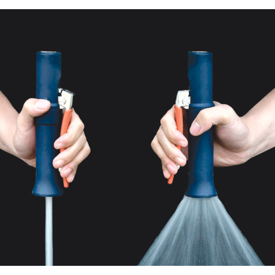 DuraSpray Trigger Nozzle, Adjustable, Stainless Body, Blue Cover, 150 ...