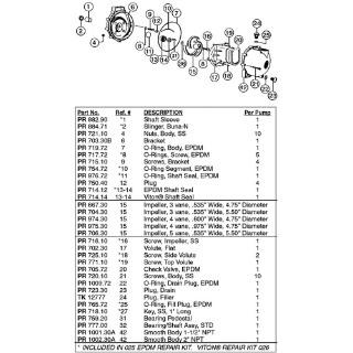 Pacer Pumps Pacer Pump Repair Parts