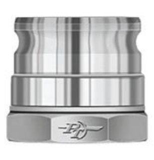 Swivel Cam and Groove Couplings, Aluminum, Type A, 360° Adapter x FPT