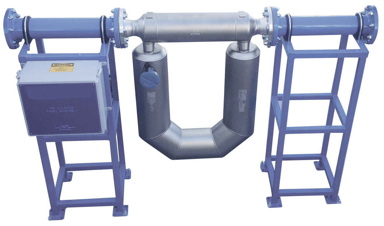 Mass Meter Stands With 4IN Flanged Pipes