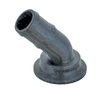 Banjo Valves & Fittings 45 Degree Elbow, Flange x Hose Barb