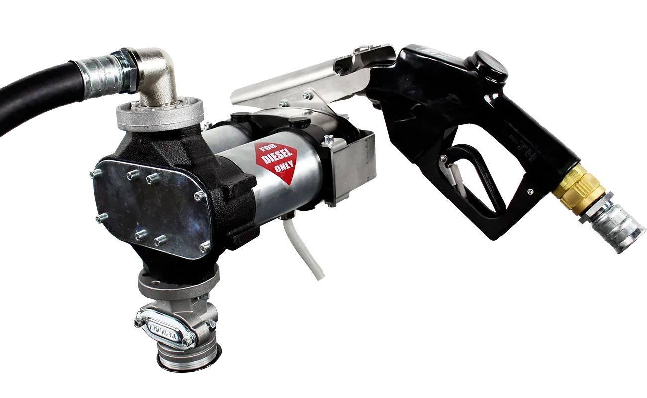 Piusi USA BI-PUMP Diesel Transfer Pump, Rotary, Volumetric, Self-Priming