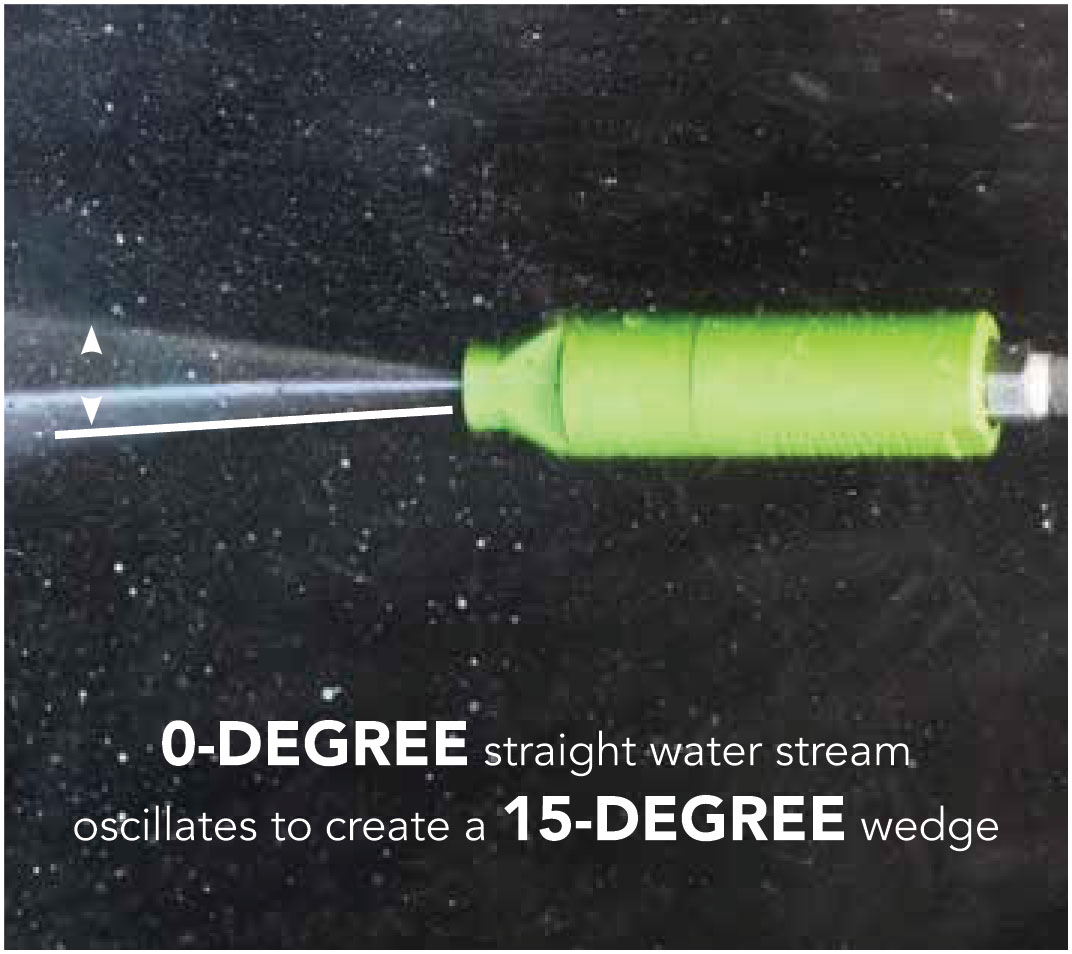 Hydra-Flex Machete­­™ Hydro Excavation Nozzles, Linear Oscillating