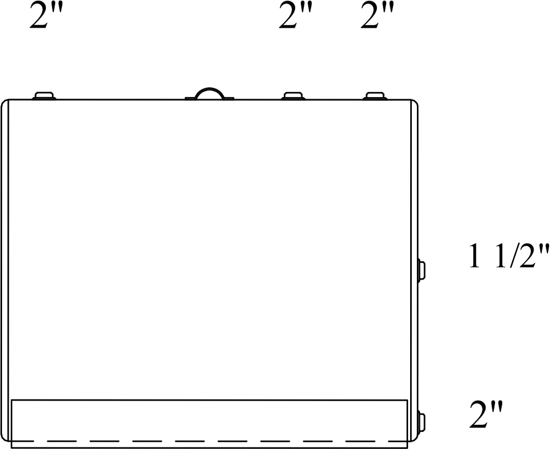 Tank, Fuel, Style B (Skid), 520 Gallon, 50IN X 61IN Long, Red