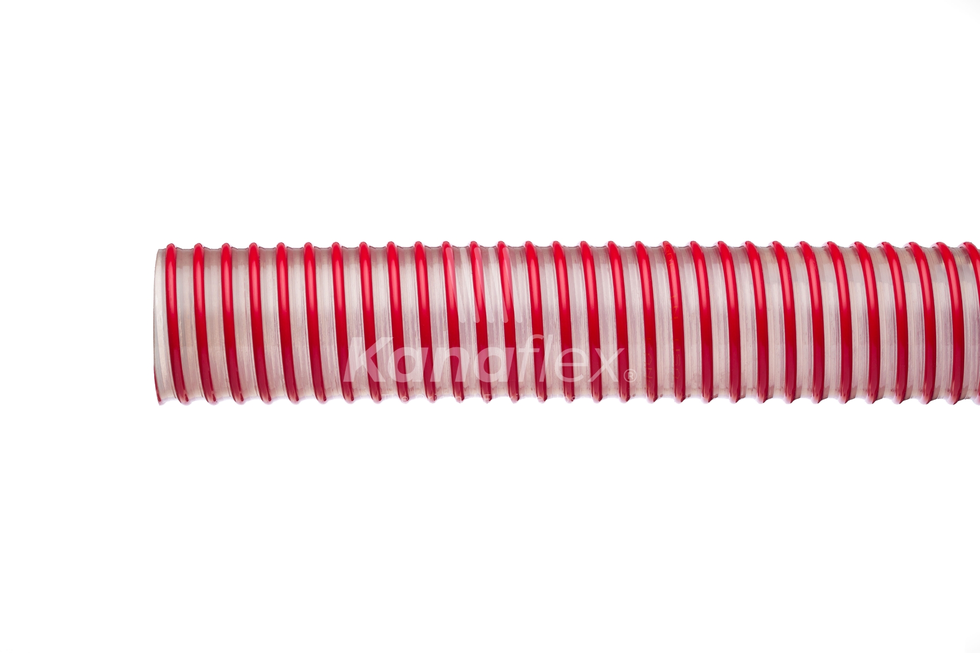 Air Seeder Hose, 2IN Red Helix. No Cuts, 100 Ft Increments