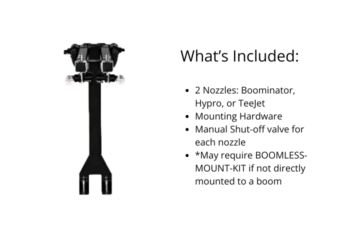 Boomless Kit with Hypro 10 Green Nozzles