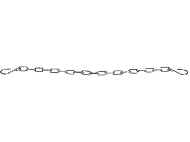 Security Chain, Stainless Steel, 12IN with S Hooks for 3 Inch Couplings ...