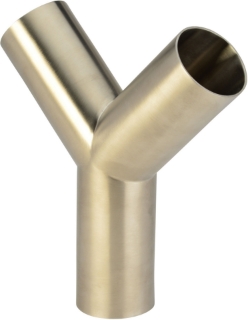 Weld True Wye (W628WB), 316LSS