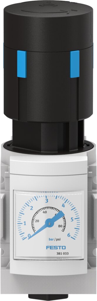 Air Regulator, Mini, 1/4IN FPT Ports, Max 175 Psi, 1/8IN Gauge Port ...