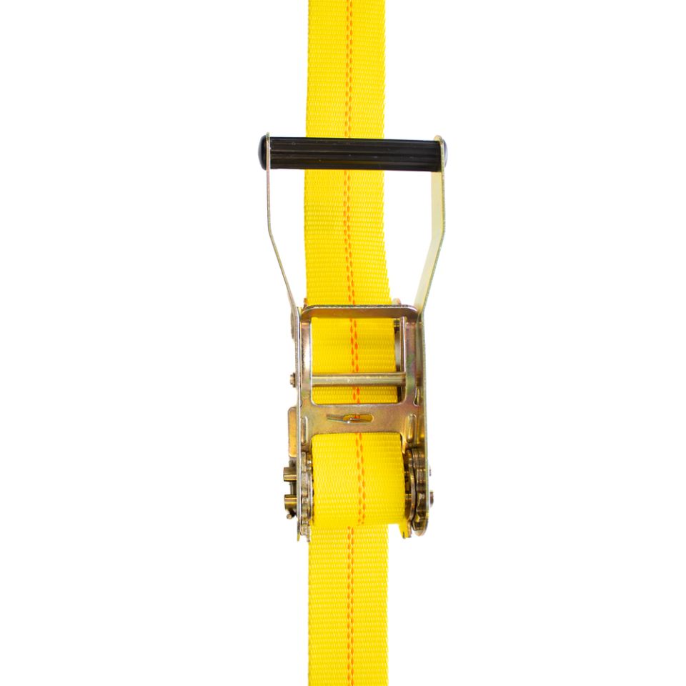 ABS Ratchet & Strap, 2IN X 35FT With Flat Hooks, Yellow Polyester ...