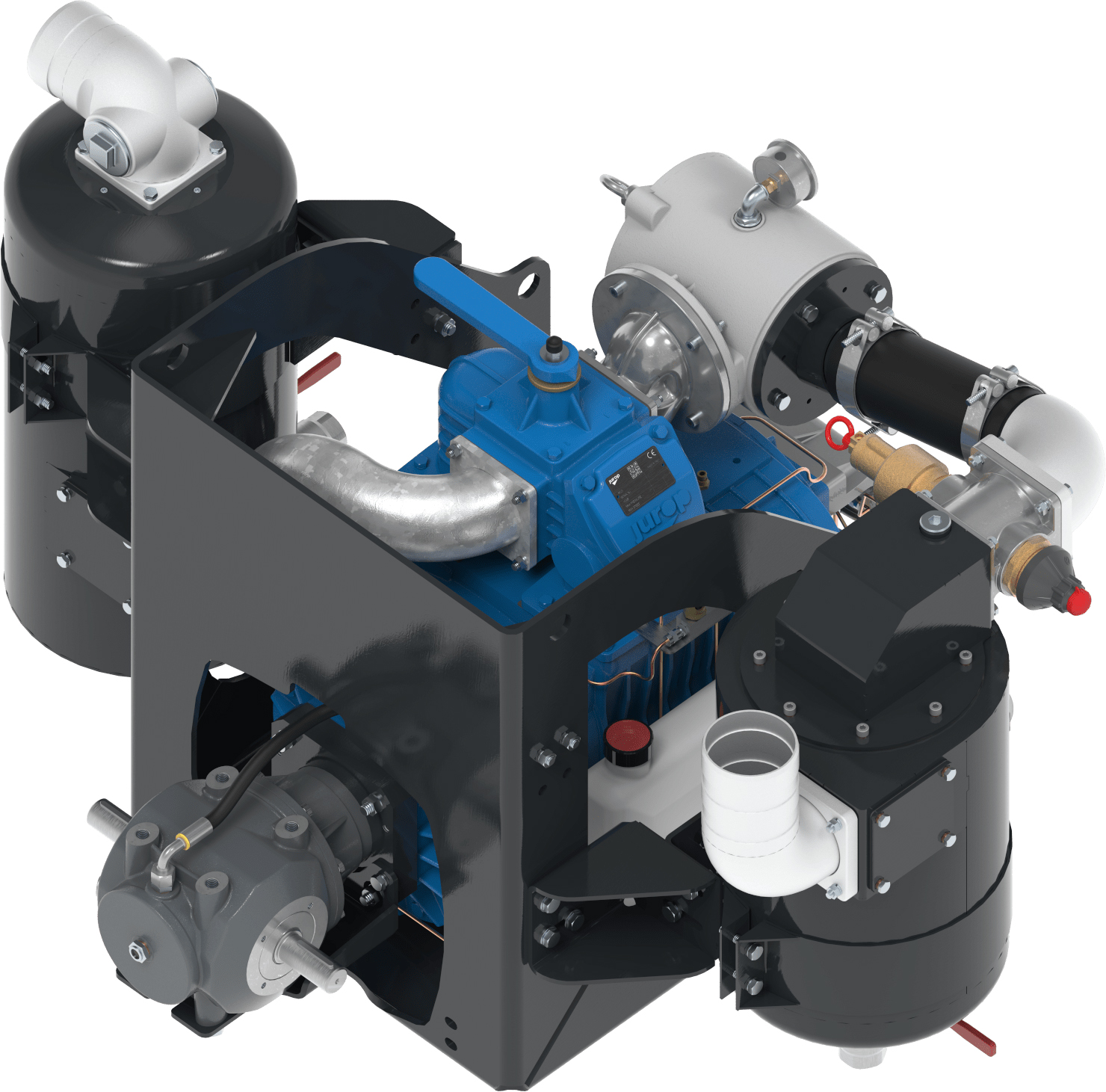 Jurop Razor-Pak, Pump/Gearbox Unit, LC420, Includes Vac Pump, Muffler ...