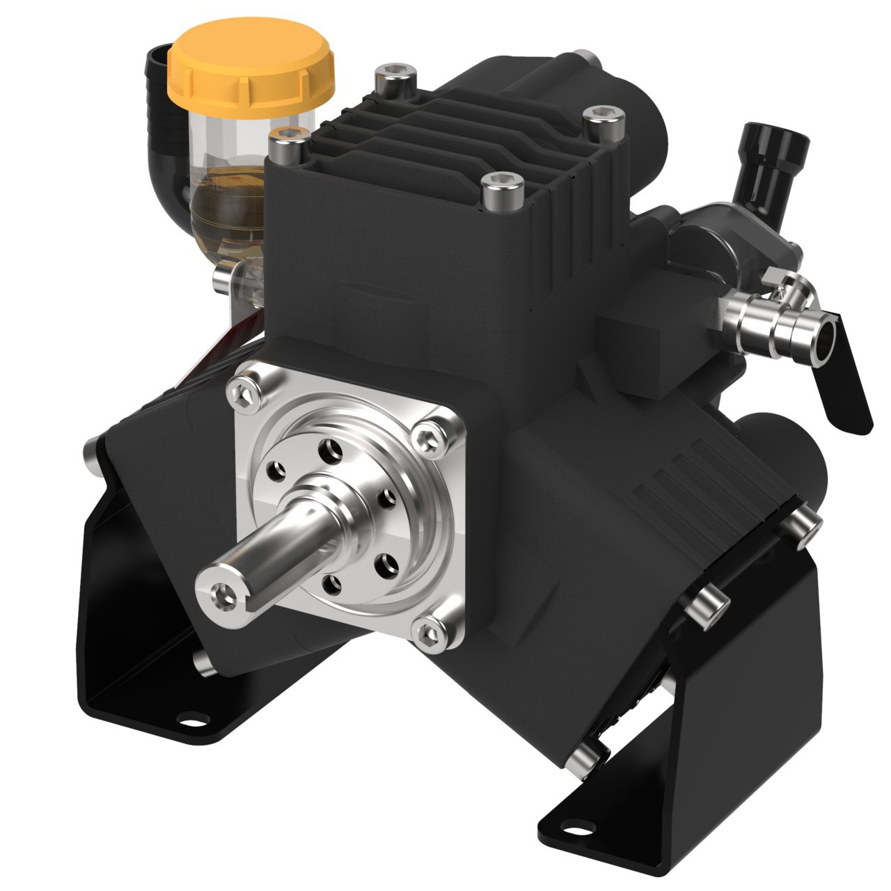 Hypro - Pentair Diaphragm Pump, Medium Pressure, Aluminum Body, with ...