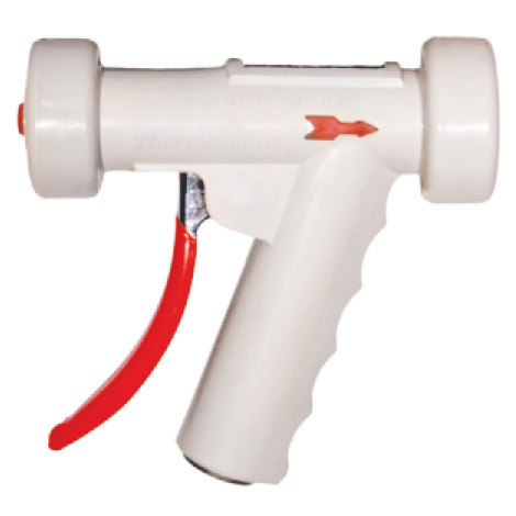 SuperKlean Wash Down Spray Wand with Display, Aluminum, White, Rear ...
